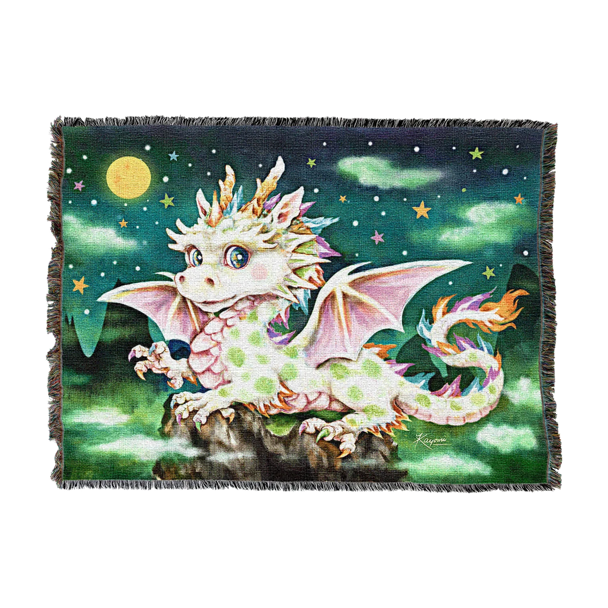 Magical Dragon Tapestry Blanket by Kayomi Harai - Fantasy Gifts ...