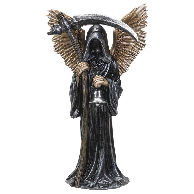 Grim Reaper with Scythe & Bell Figurine - Fallen Angels - Skeletons ...