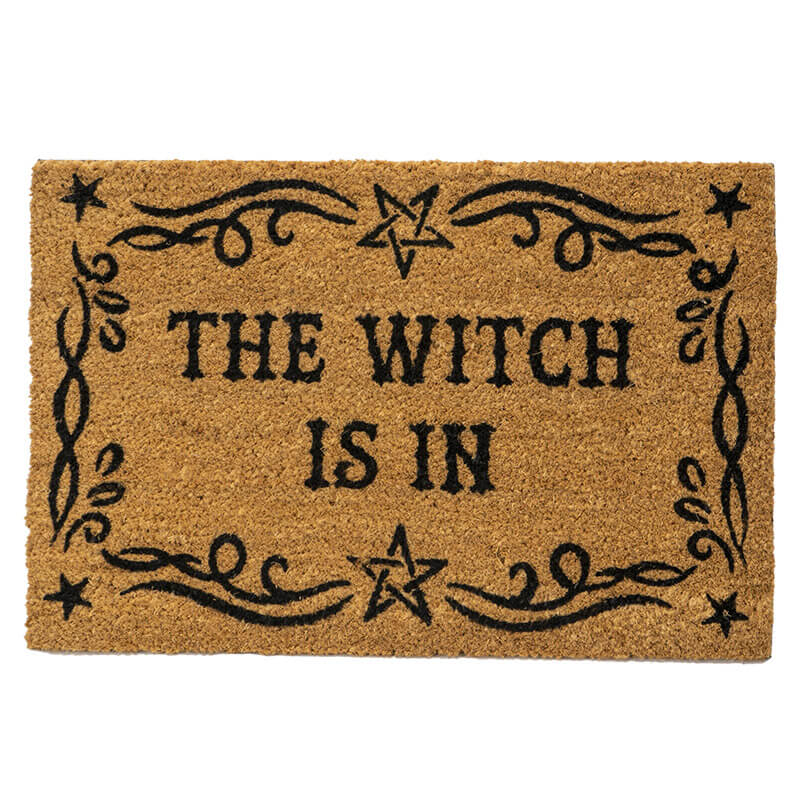 The Witch Is In Doormat - Fairy Garden Gifts - Fantasy Home Decor ...