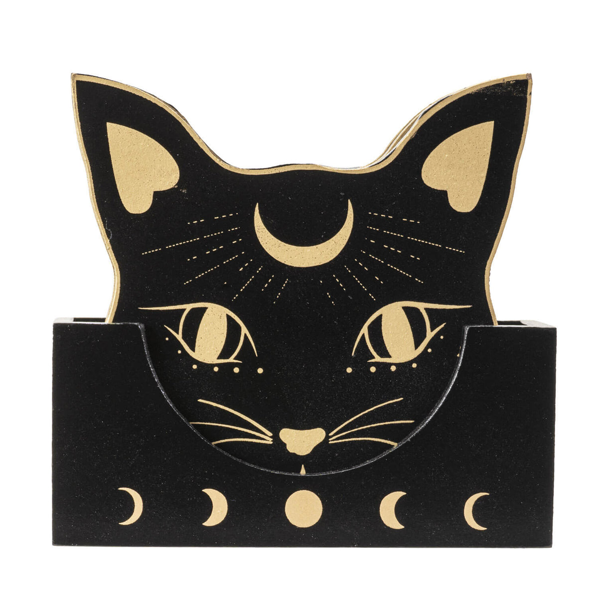 Mystic Mog 4 Piece Coaster Set - Cat & Mystical Gifts & Home Decor ...