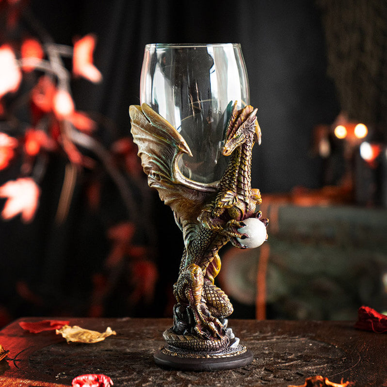 Glass Orb Dragon Goblet - Drinkware, Gifts & Collectibles - Ruth ...