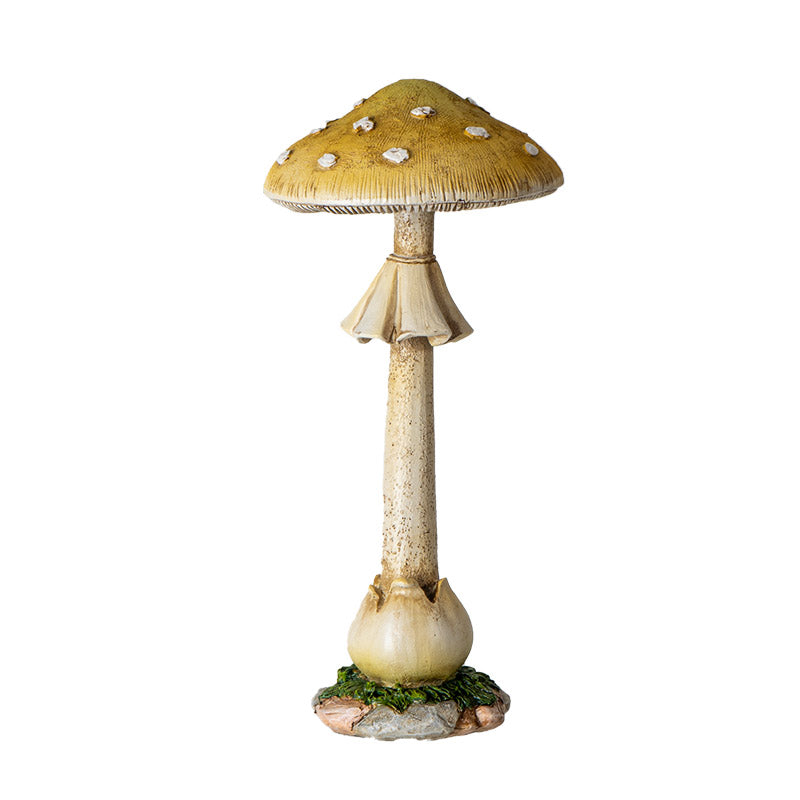 Tall Yellow Toadstool Figurine - Fairy Garden & Nature Gifts - Fantasy ...