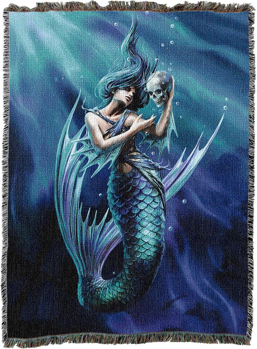 Sailor's Ruin Mermaid Tapestry Blanket - Anne Stokes - Fantasy Gifts ...
