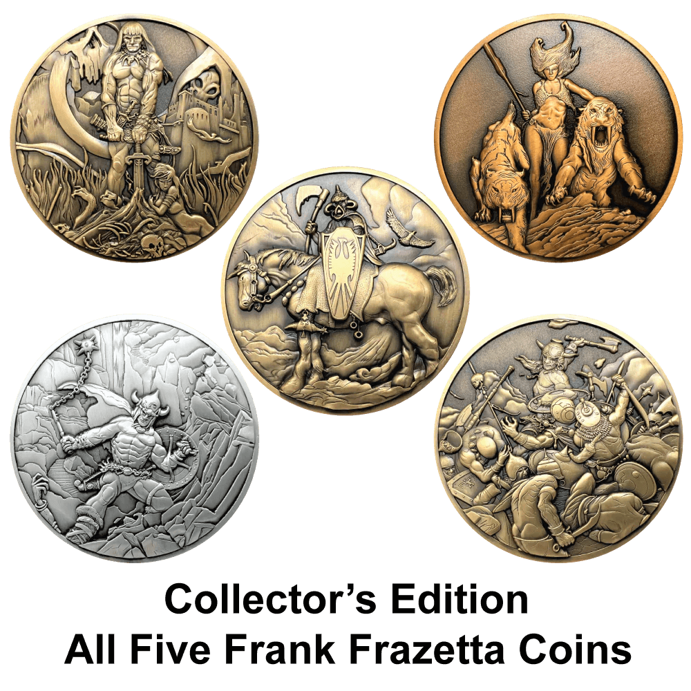 Frank Frazetta Warriors Metal Coin Set - Collectible Coins - Fantasy ...