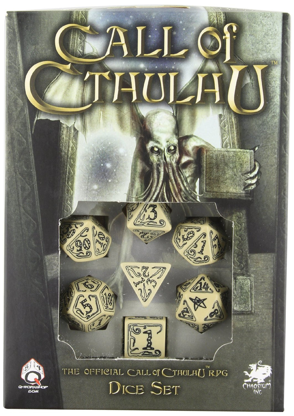 Call of Cthulhu Polyhedral Dice Set - Q Workshop - Tabletop Gaming ...
