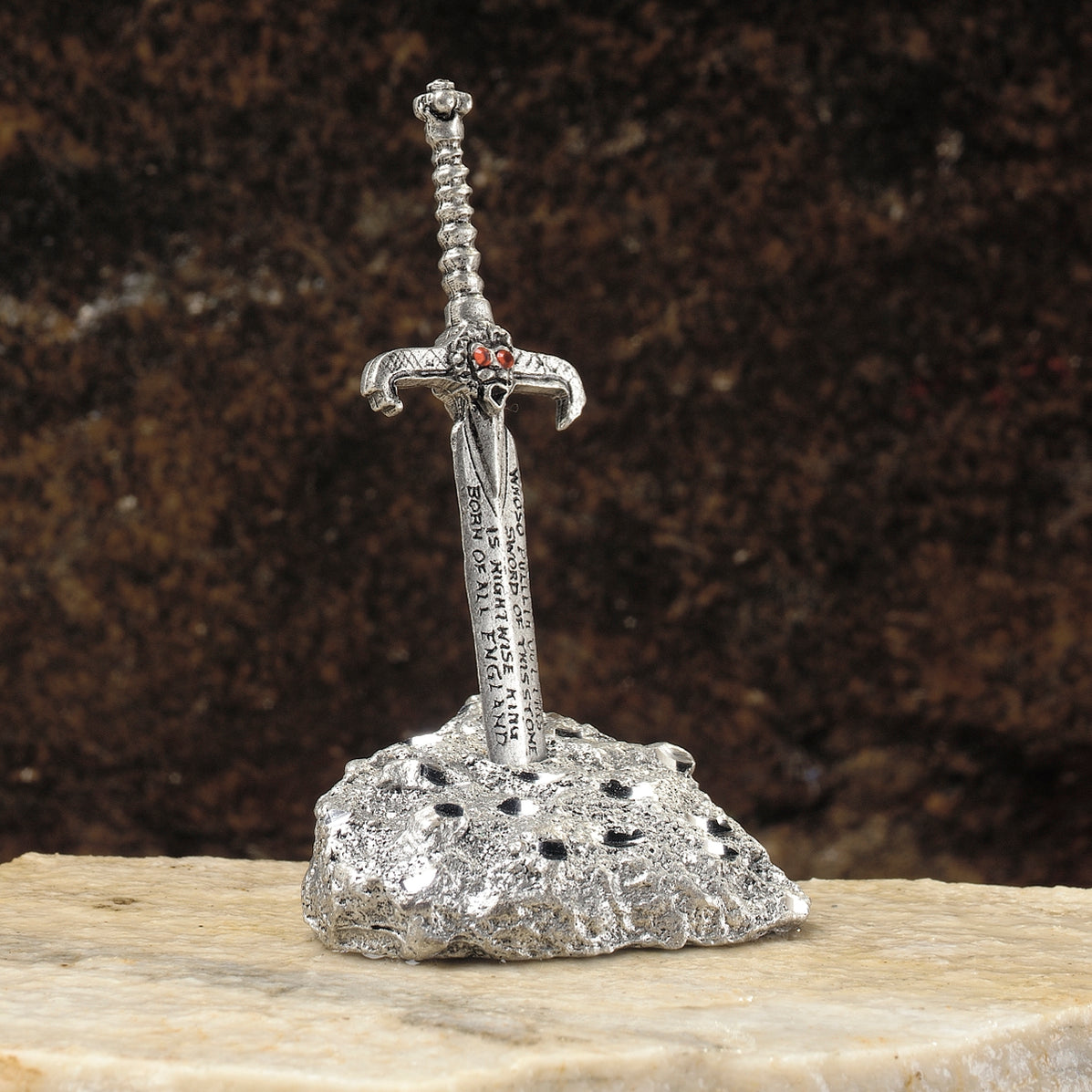 Excalibur in Stone - Pewter Collectibles by Rawcliffe — FairyGlen Store