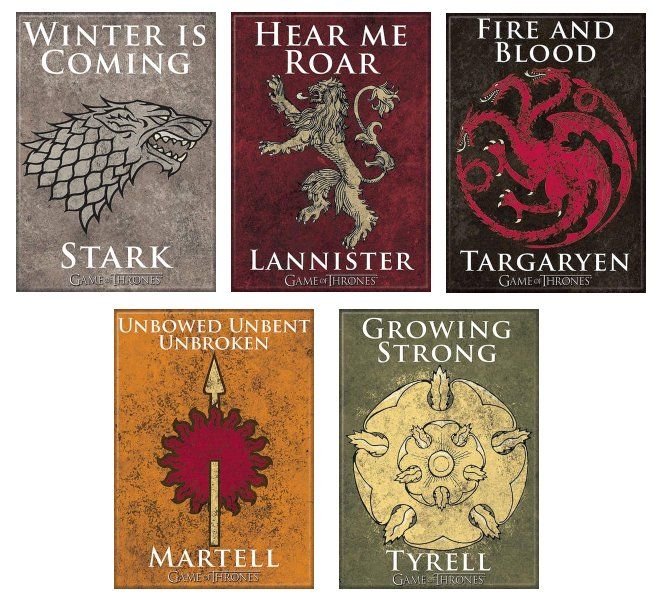 Game Of Thrones Huser Sigils Exploring The Best Targaryen Houses In A