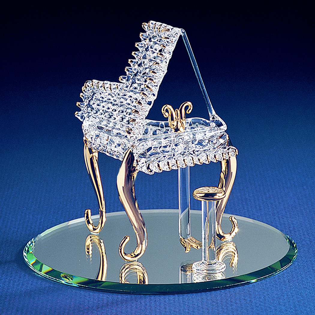 Glass Piano Figurine: Gifts & Collectibles — FairyGlen Store