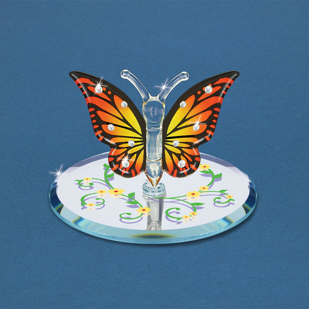 Glass Monarch Butterfly Figurine: Butterfly Gifts & Collectibles ...