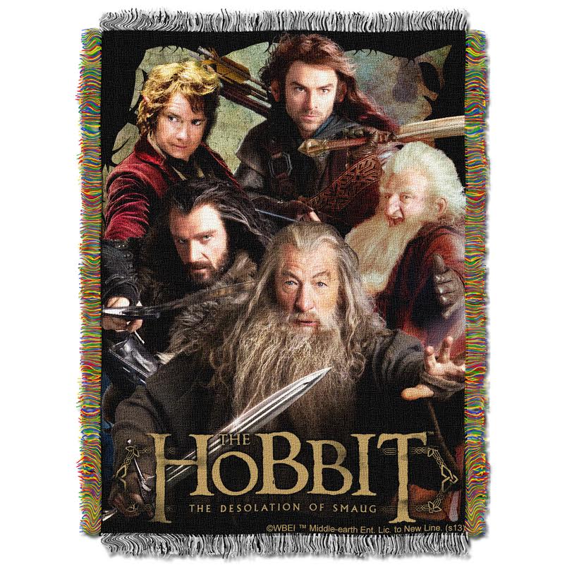 The Hobbit Fighting Company Tapestry Throw Blanket: The Hobbit Gifts ...