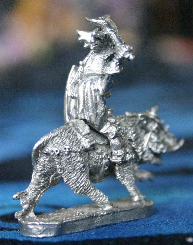 Dwarf Boar Rider - Perth Pewter Knight - Figurines & Miniatures ...