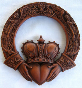 Irish Claddagh Celtic Wall Plaque: Celtic Gifts — FairyGlen Store