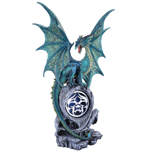 Jade Dragon Statue W/ LED by Ruth Thompson: Dragon Figurines ...