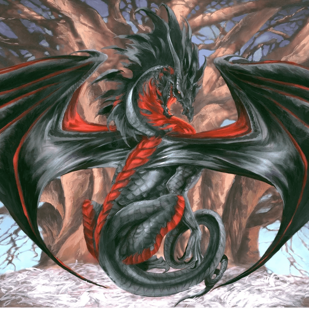 Malice Dragon by Ruth Thompson Metal Art Print - Fantasy Gifts - Wall ...