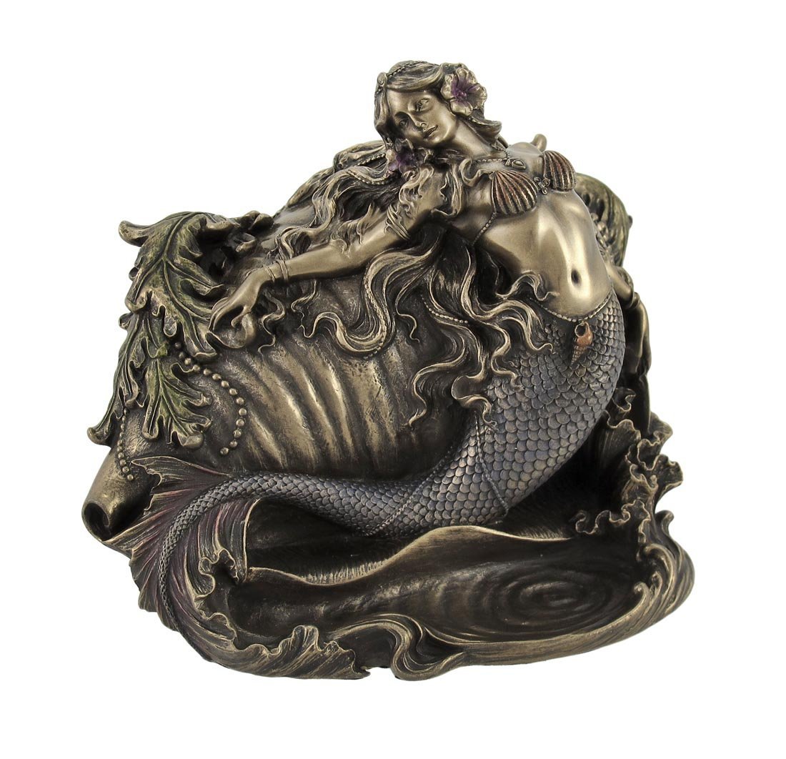 Mermaid & Conch Shell Trinket Box: Mermaid Novelties & Gifts ...