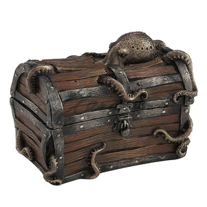 Octopus Cracked Chest Trinket Box: Pirate Gifts & Collectibles ...
