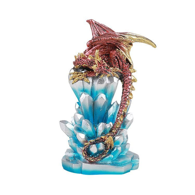 Red Dragon on Crystals Figurine with LED: Dragon Gifts & Collectibles ...