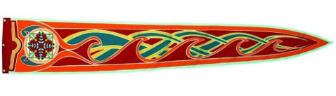 Red Elven Banner: Lord of the Rings Gifts & Collectibles – FairyGlen Store